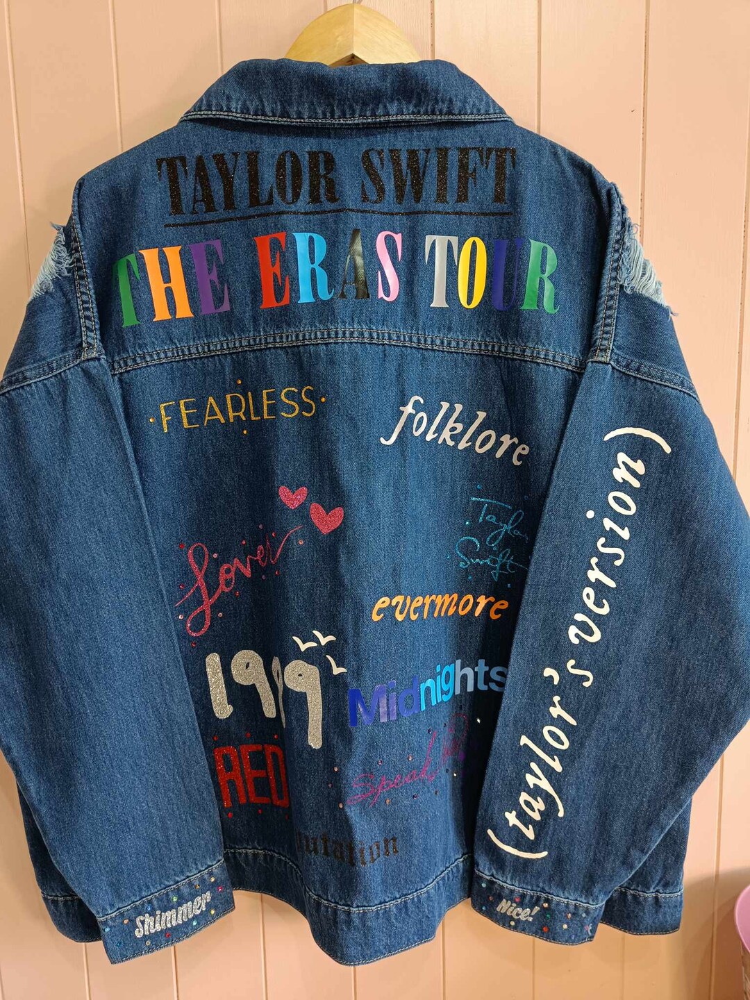 Taylor Swift Denim Jacket Oversized - Etsy