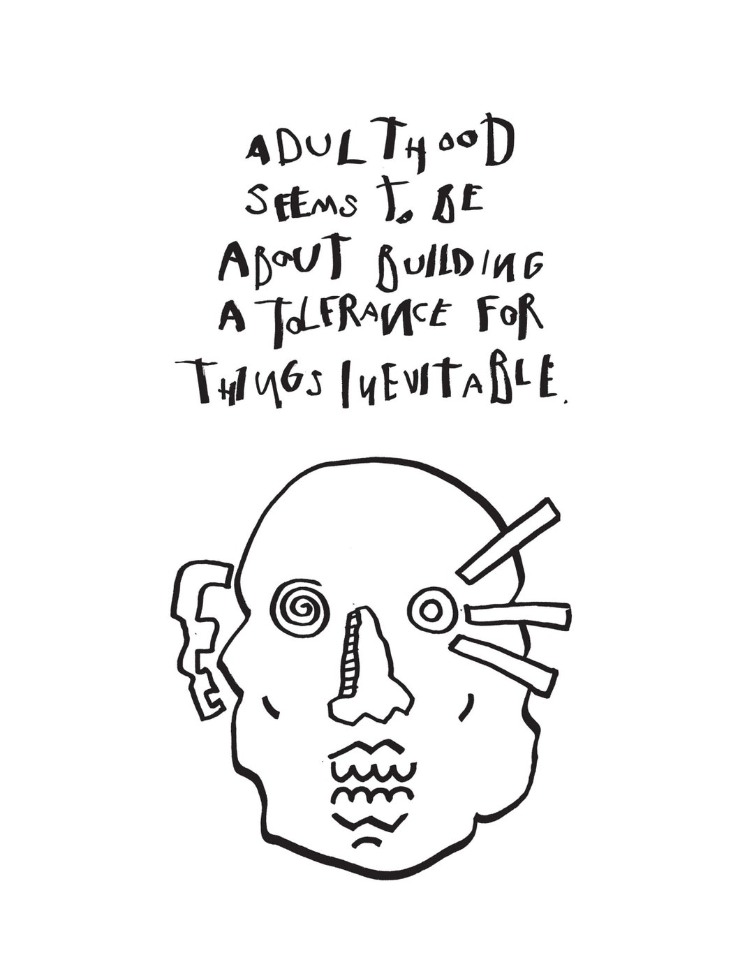 Adulthood - Quote Art - Minimalism - Abstract Art - Art for Home - Wall ...