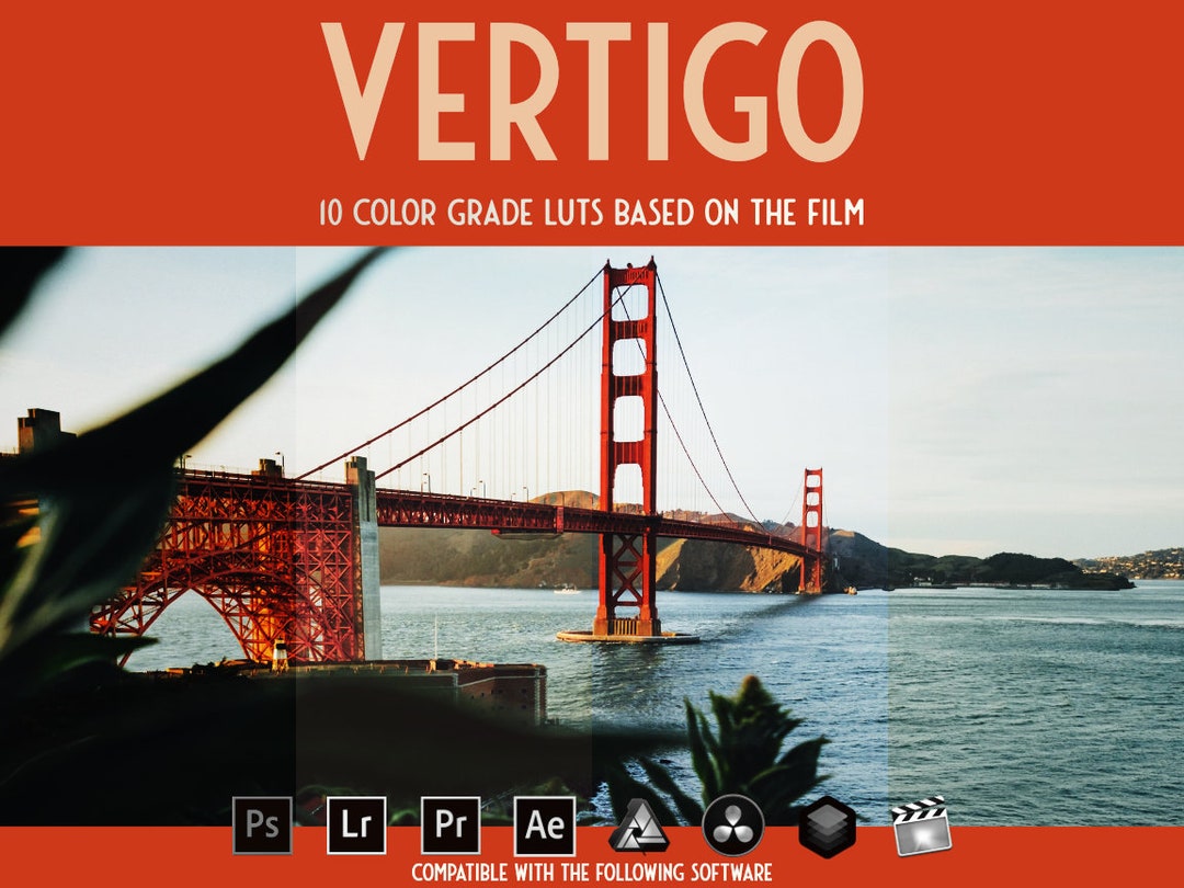 Vertigo Color Grade LUTS for Photo or Video Editing - Etsy
