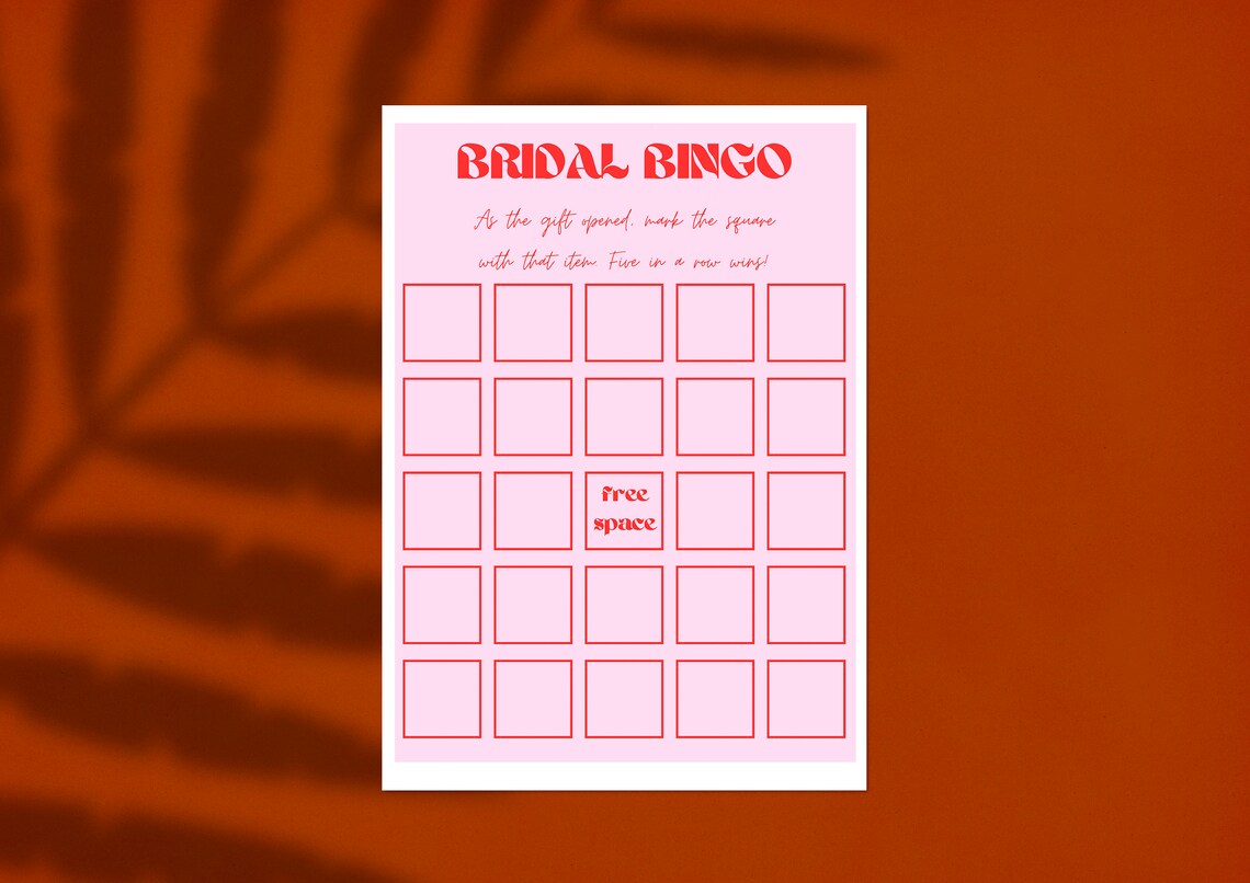 Editable Bridal Games Template, Personalized Bridal Games Set ...