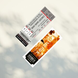 Editable Concert Ticket Canva Template, Printable Event Ticket, Custom Concert Ticket Invitation ...