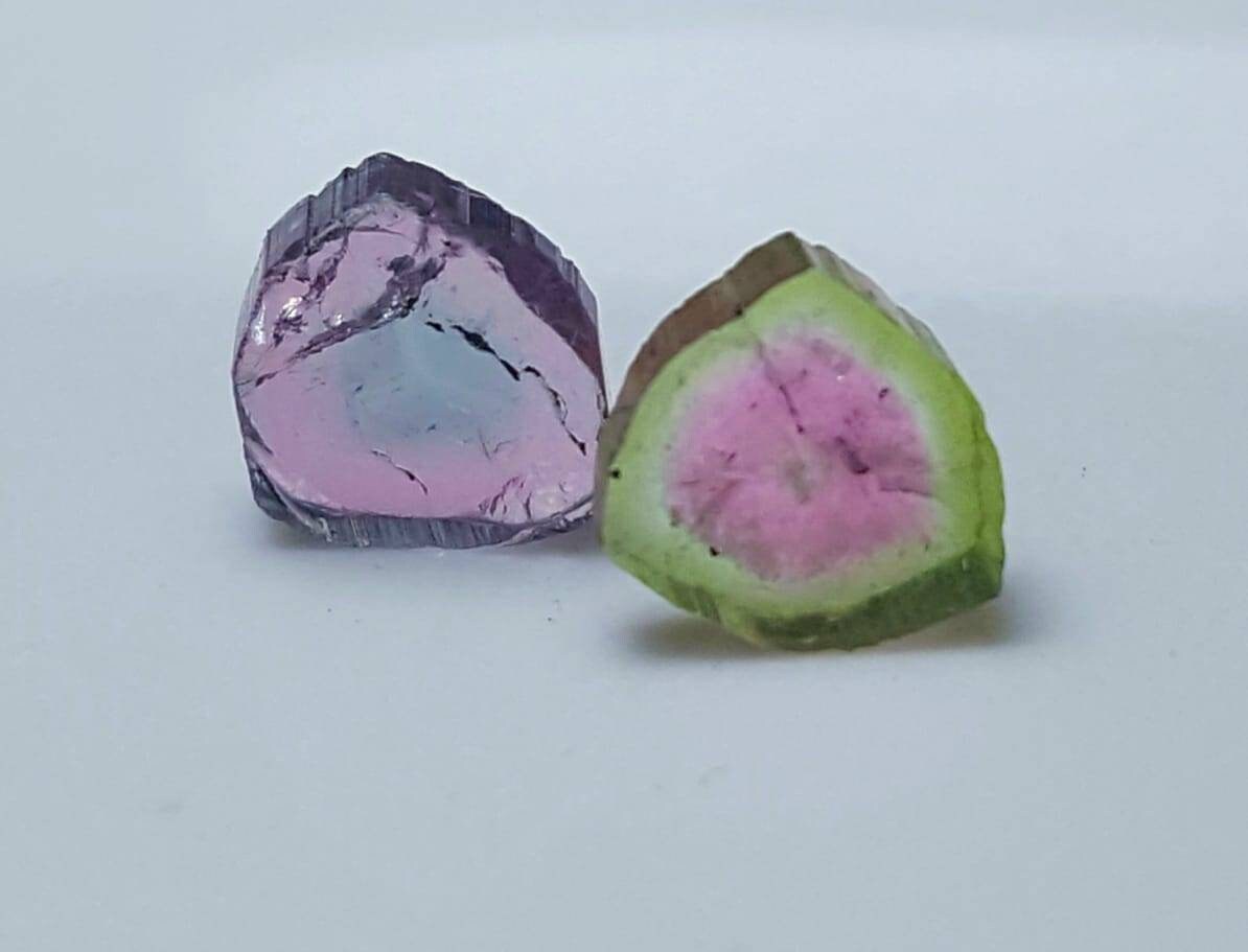 Candies type polished tourmaline slices | Etsy
