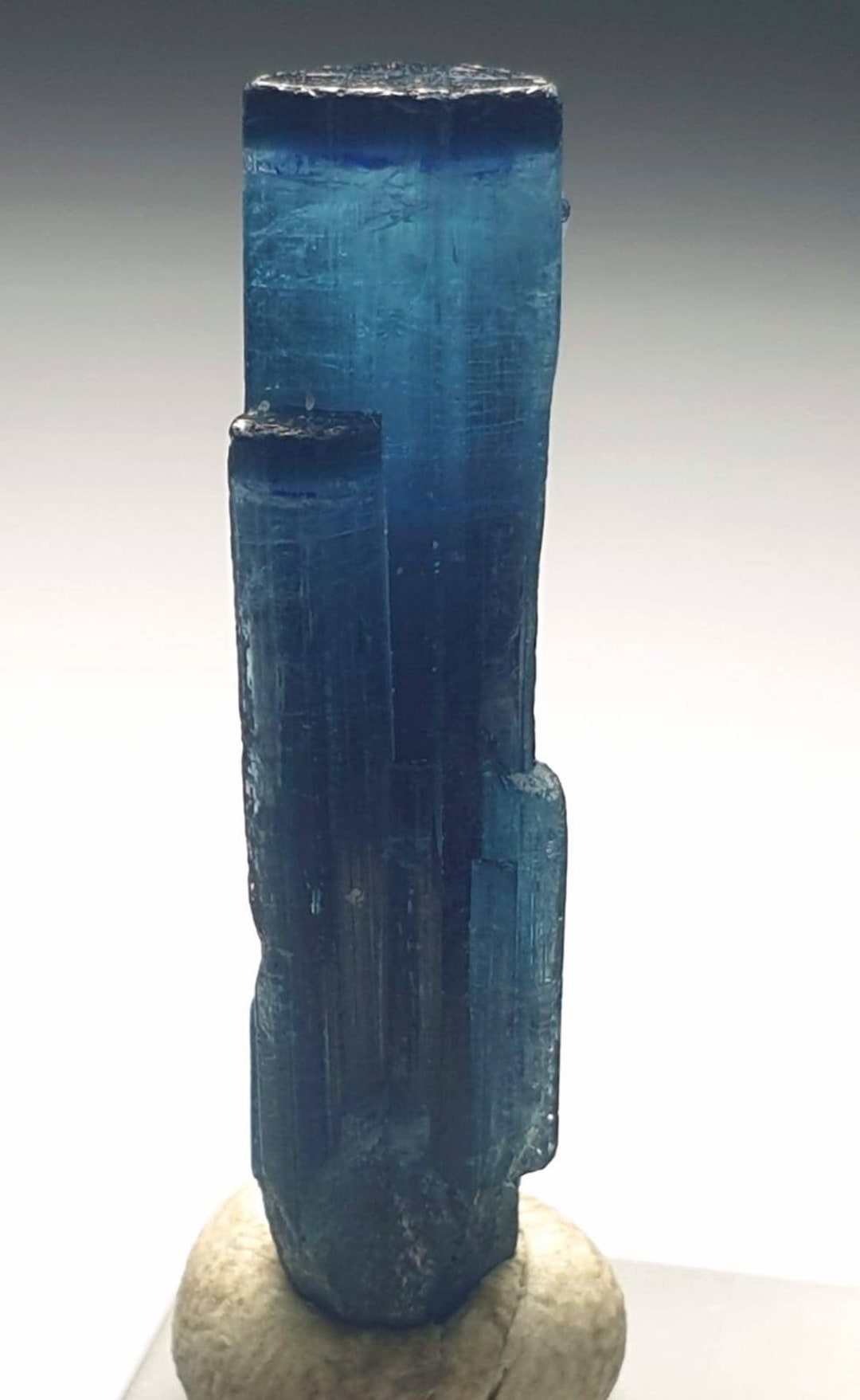 Ink Blue Cap Terminated Indicolite Color Tourmaline Crystal - Etsy