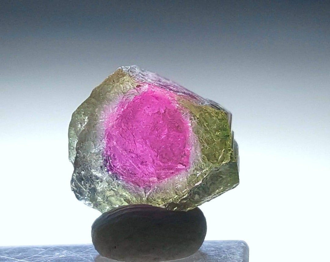 Top Quality Rough Watermelon Tourmaline Slice - Etsy Singapore