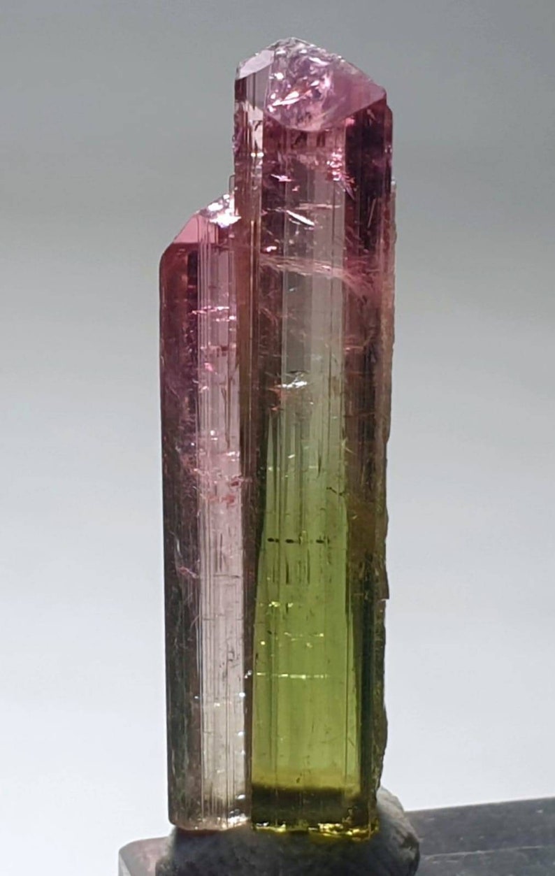 Beautiful Naturaly Joint Bi Color Terminated Tourmaline Crystal - Etsy