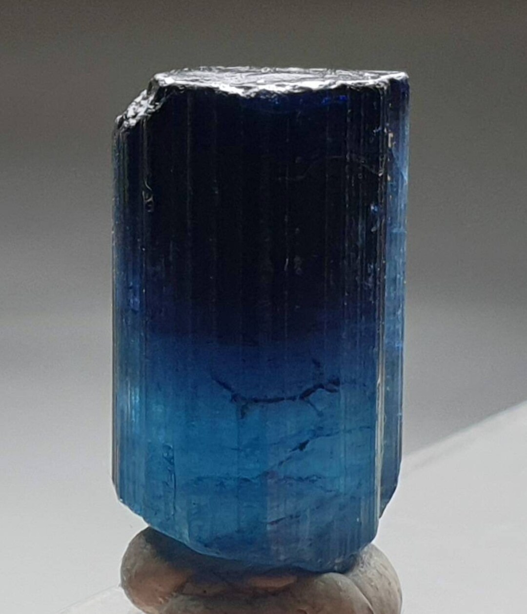 Beautiful Gemmy Indicolite Deep Blue Color Terminated Tourmaline ...
