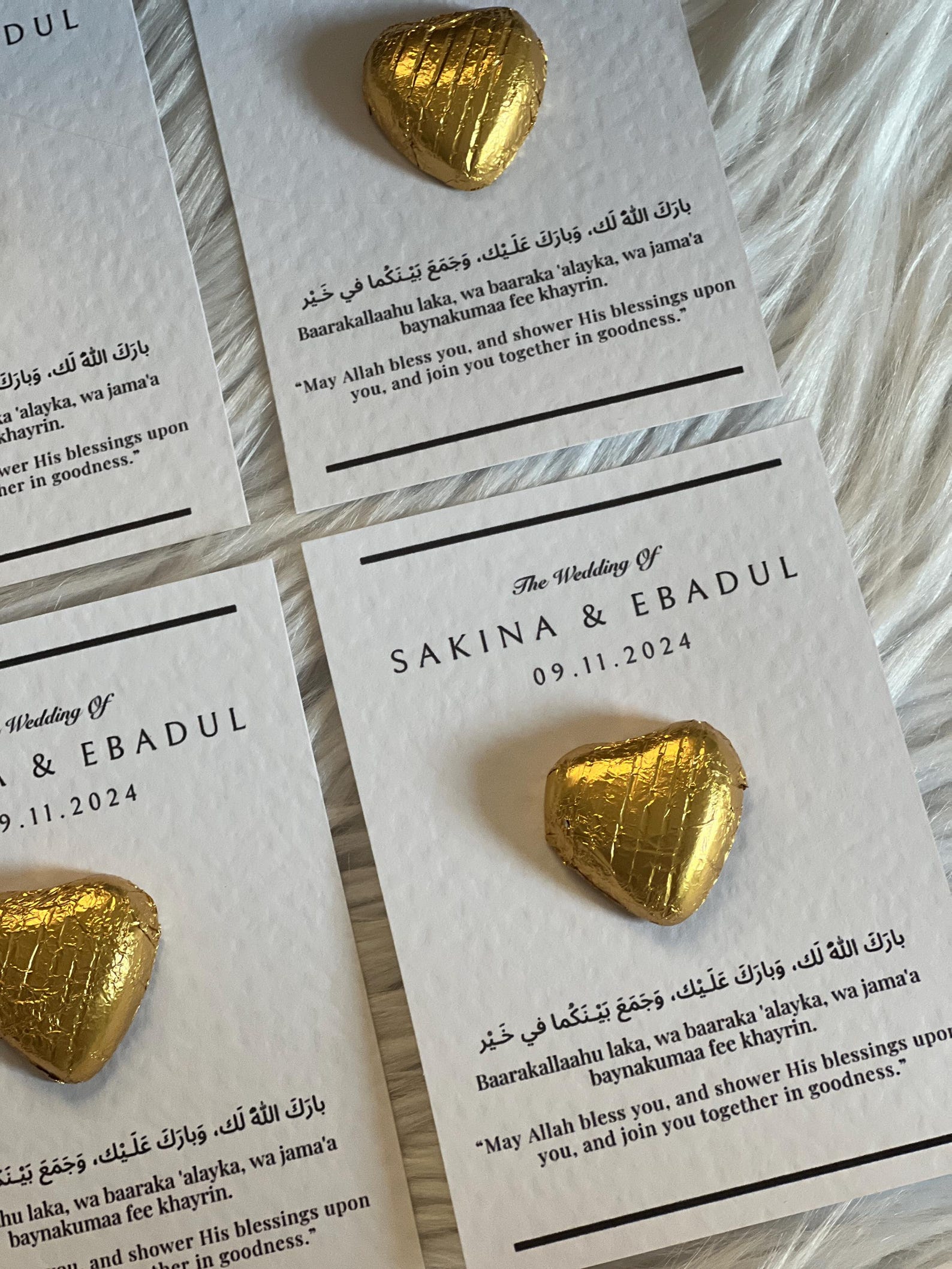 25x Personalised Chocolate Wedding Favours, Walima Favours, Zamzam ...