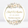 Personalised Nikkah Wedding Stickers, Floral Stickers, Wedding Favour ...