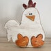 Primitive Wooden Chicken - Country Decor - Wood Shelf Sitter - Grungy ...