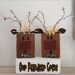 Personalized Wood Decoration - Custom Wooden Reindeer Blocks ...
