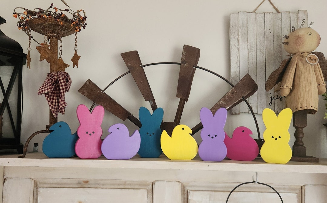 Personalized Wood Decoration - Custom Wooden Bunny Blocks - Custom Wood ...