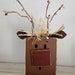 Personalized Wood Decoration - Custom Wooden Reindeer Blocks ...