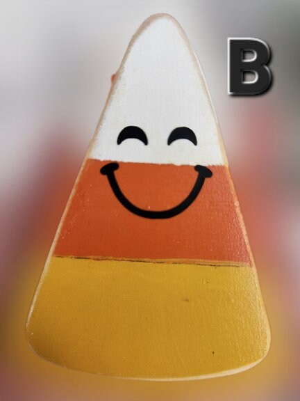 Personalized Wood Decoration Custom Wooden Candy Corn Block Add-on Fall ...