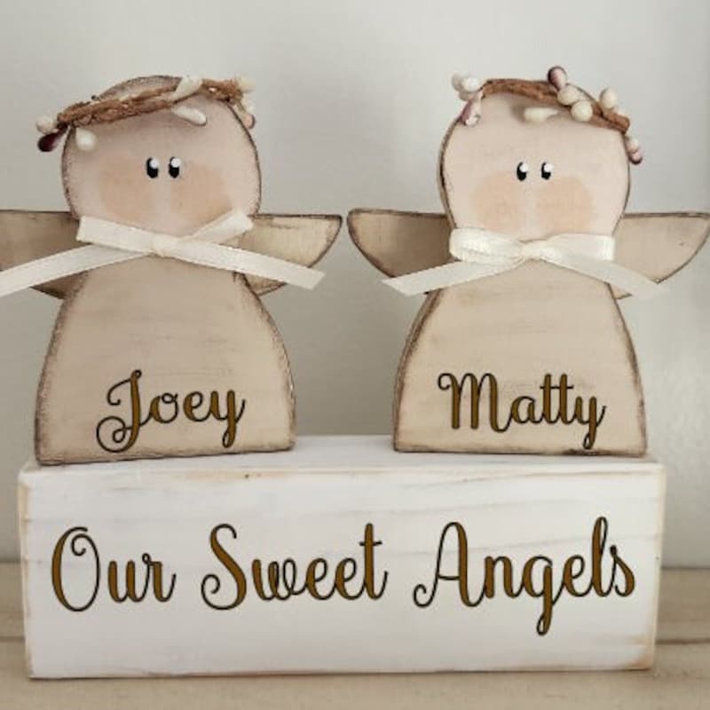 Wooden Angels - Etsy