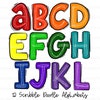 Scribble Letters, Bright Doodle Alphabet, PNG Bundle, Doodle ...