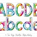 Block Doodle Letters, Tie Dye Doodle Alphabet, Sublimation Set, PNG ...
