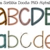Scribble Letters, Boho Doodle Alphabet, PNG Bundle, Doodle Sublimation ...