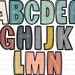 Illuminated Letters, Bright Doodle Alphabet, PNG Bundle, Doodle ...
