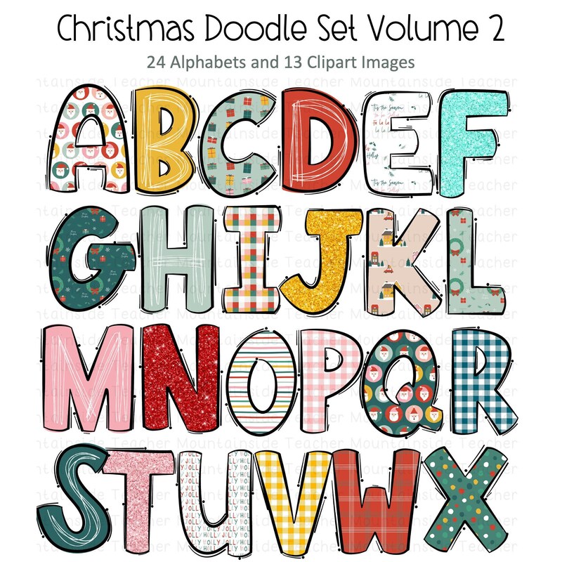 Christmas Doodle - Etsy