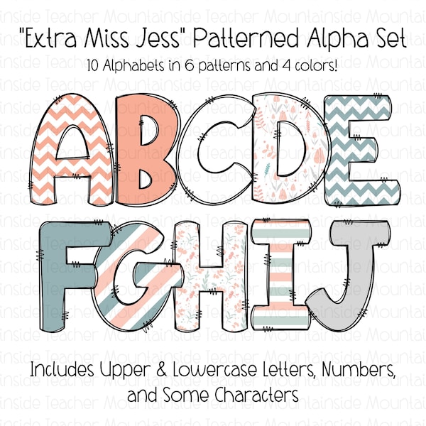 Floral Alphabet Png - Etsy