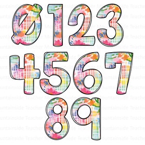 Colorful Floral Doodle Letters, Hand Drawn Doodle Alpha Bundle ...