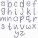 Dusk Colors Doodle Letters Alphabet PNG Bundle Doodle Sublimation Alpha ...