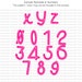 Scribble Letters, Bright Doodle Alphabet, PNG Bundle, Doodle ...