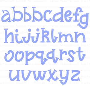 Distressed Letters, Bright Doodle Alphabet, PNG Bundle, Doodle ...