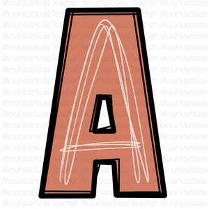 Scribble Letters, Boho Doodle Alphabet, PNG Bundle, Doodle Sublimation ...