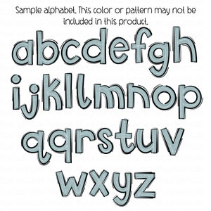 Scribble Letter Alphabet, Gray Tones PNG, Doodle Letters, Hand Drawn ...