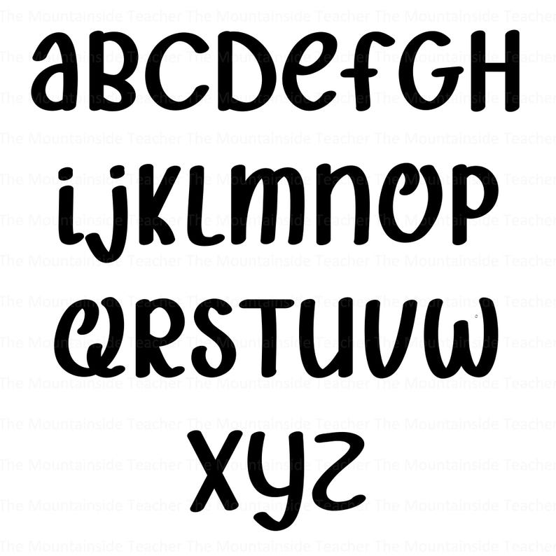 Fun Doodle Font: Bold Handwritten Script (OTF Format) - Etsy