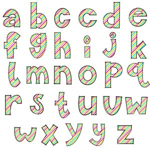 Doodle PNG Alphabet | Summer Doodle Alphabet Bundle | Fun Colors ...