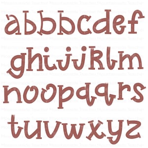 Distressed Letters, Boho Doodle Alphabet, PNG Bundle, Doodle ...