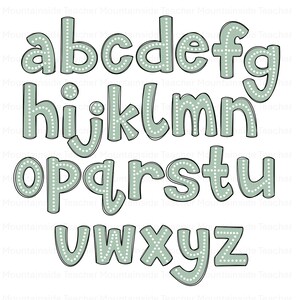 Dotted Boho Alphabet With Boho Checkered Background Frame With Dotted ...