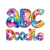 Off-centered Doodle Letters PNG Bundle Doodle Sublimation Alpha Set ...