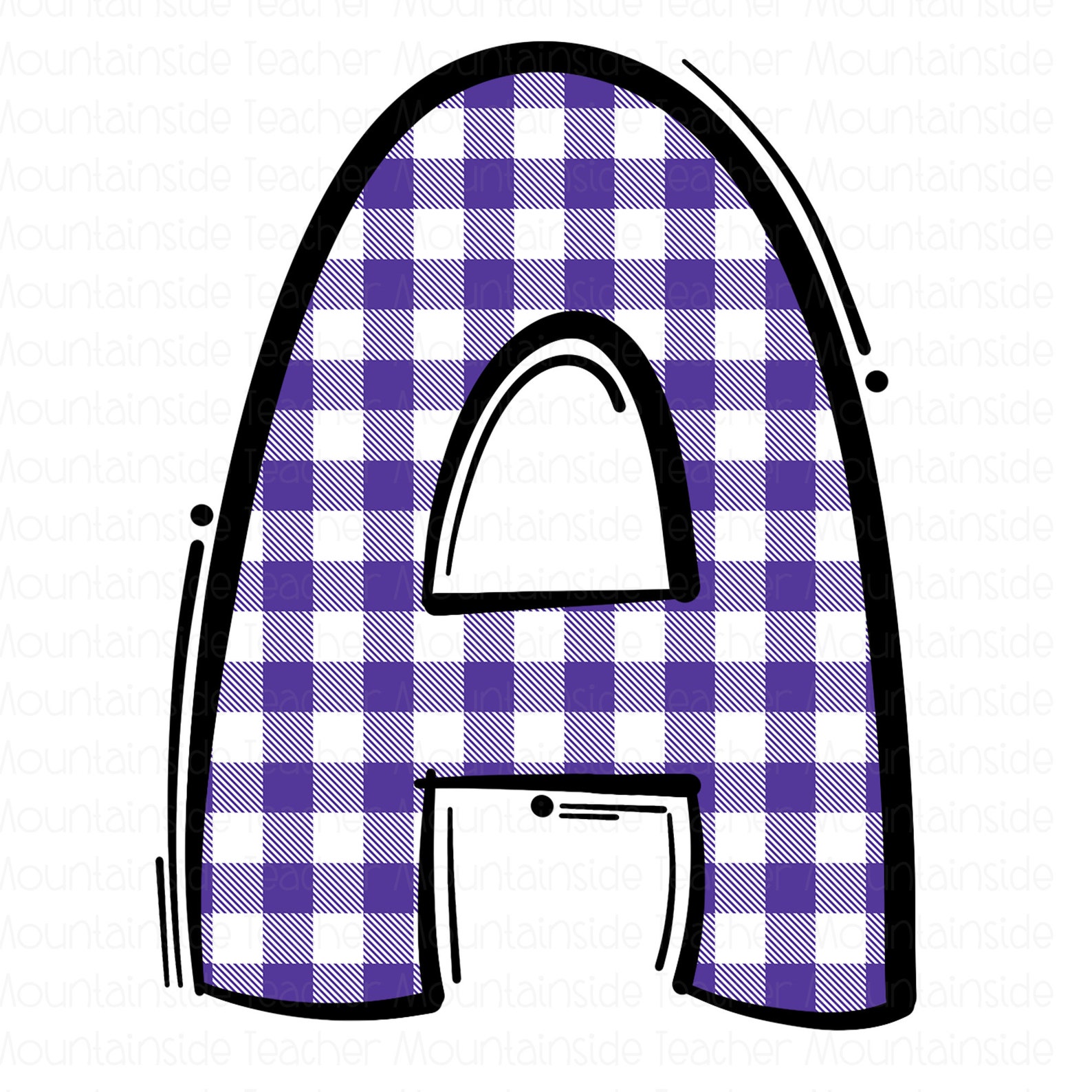 Plaid Letters, Doodle Alphabet, PNG, Sublimation, Alpha Set, Clipart ...