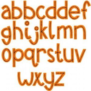 Scribble Doodle Letters Bright Neon Colors PNG Bundle Alphabet ...