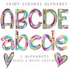 Scribble Letters, Bright Doodle Alphabet, PNG Bundle, Doodle ...