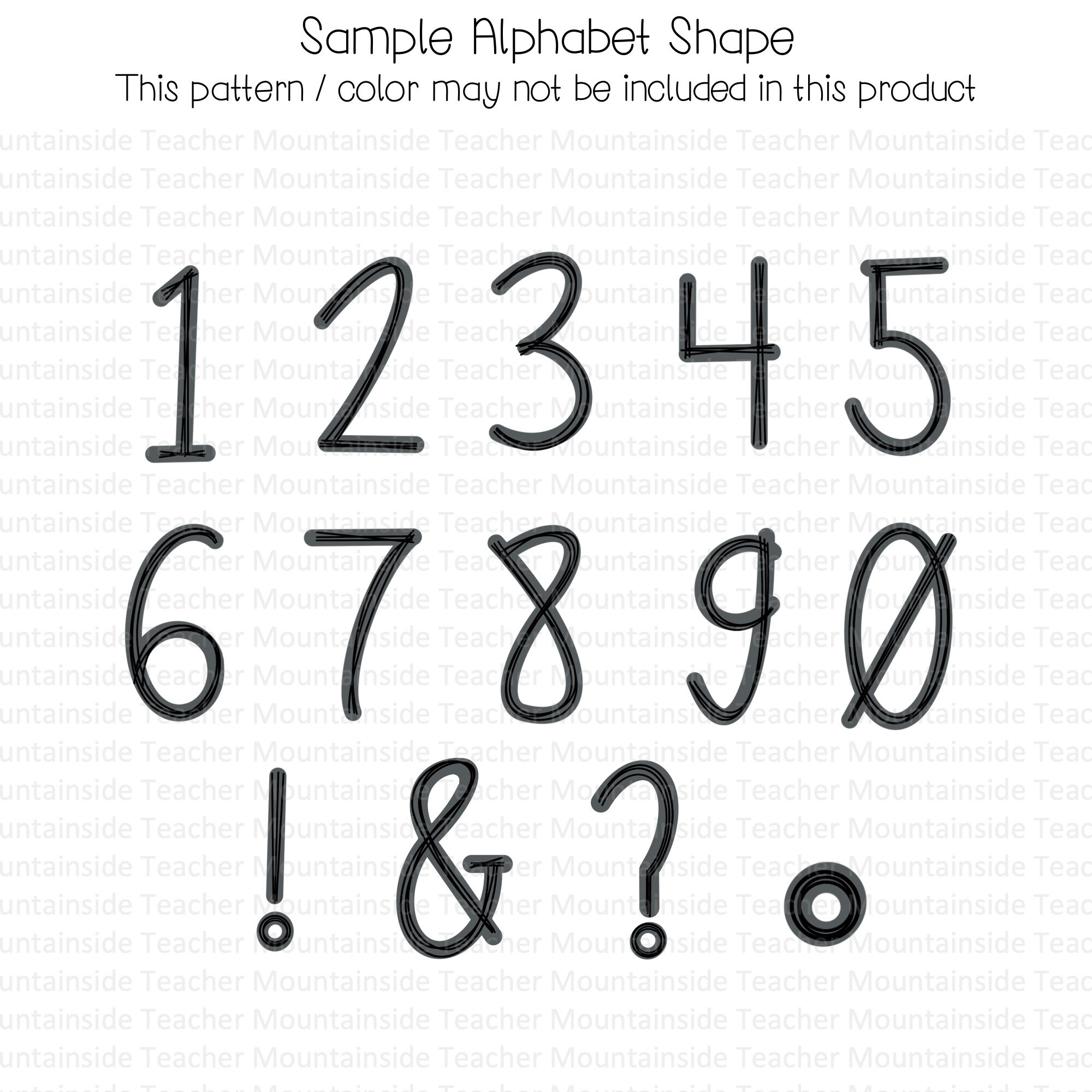 Scribble PNG Alphabet Doodle Letters Clipart Digital - Etsy