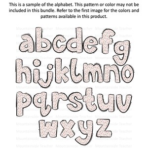Christmas Doodle PNG Letters, Holiday Letters, Christmas Patterns, Clip ...