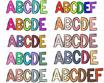 Scribble Black Lines on White Background Alphabet PNG Hand - Etsy