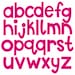 Block Doodle Letters Bright Colors, Center Line, Alphabet PNG Doodle ...
