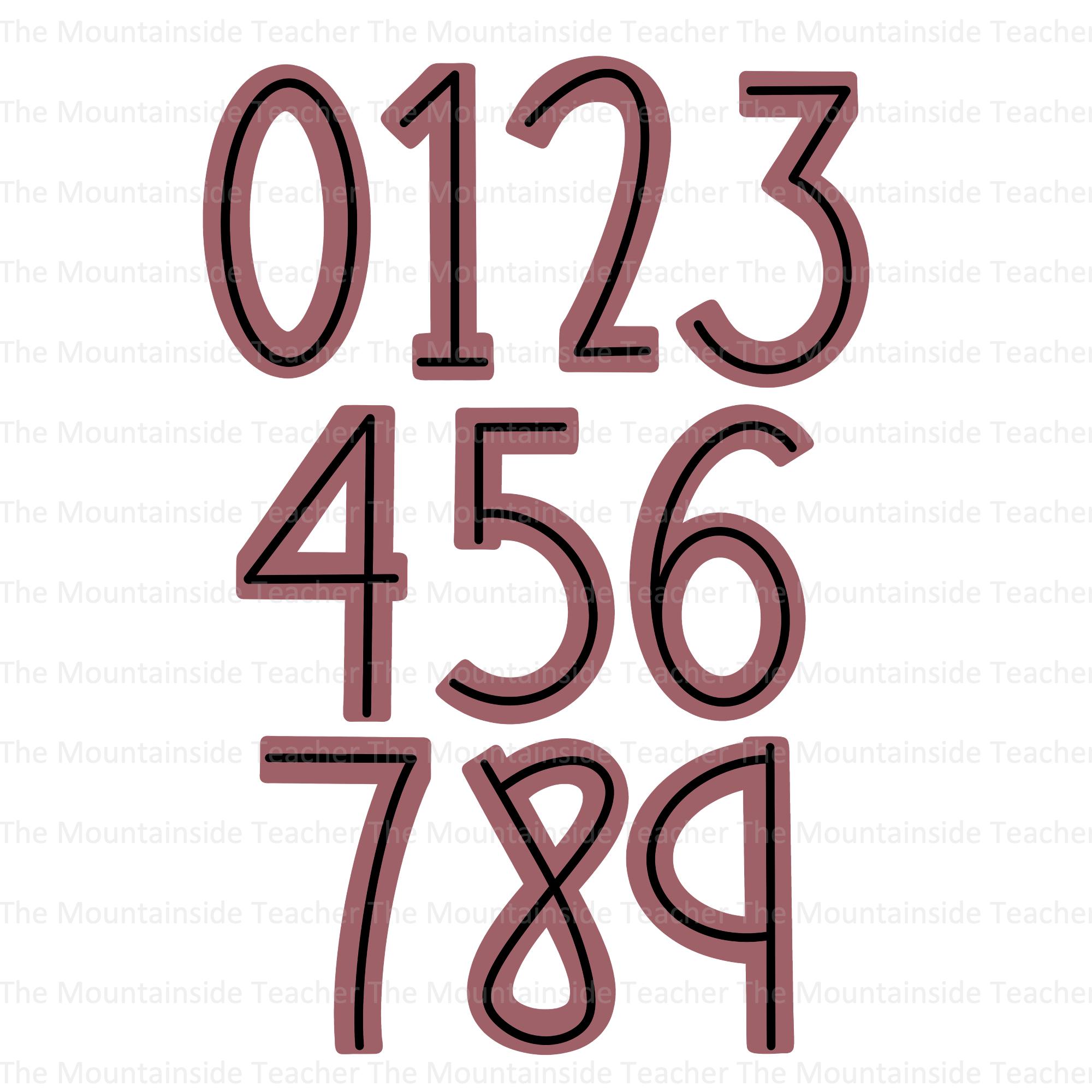 Boho Doodle Alphabet: PNG Clipart, Alpha Set (digital Download) With ...