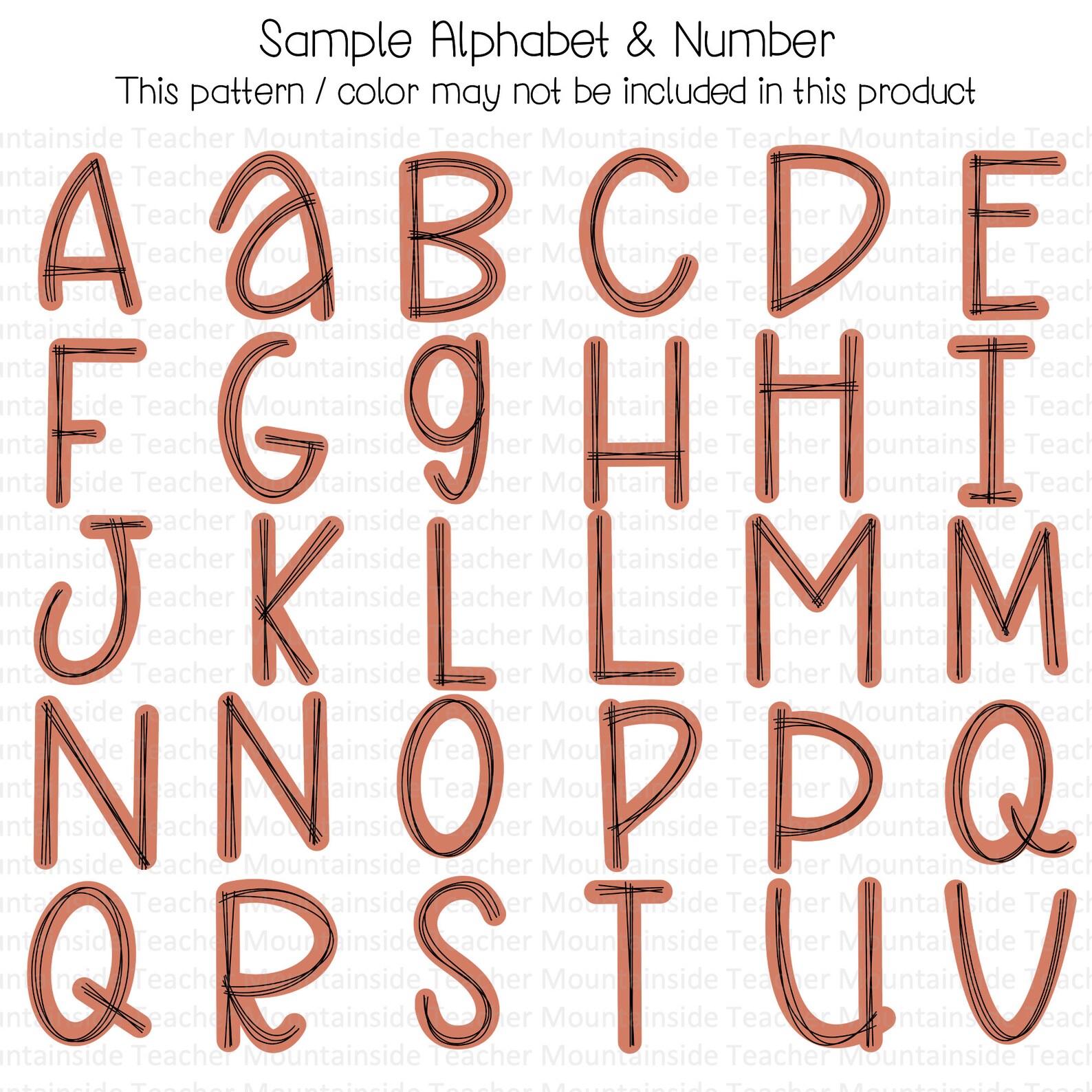 Scribble Letters, Boho Doodle Alphabet, PNG Bundle, Doodle Sublimation ...