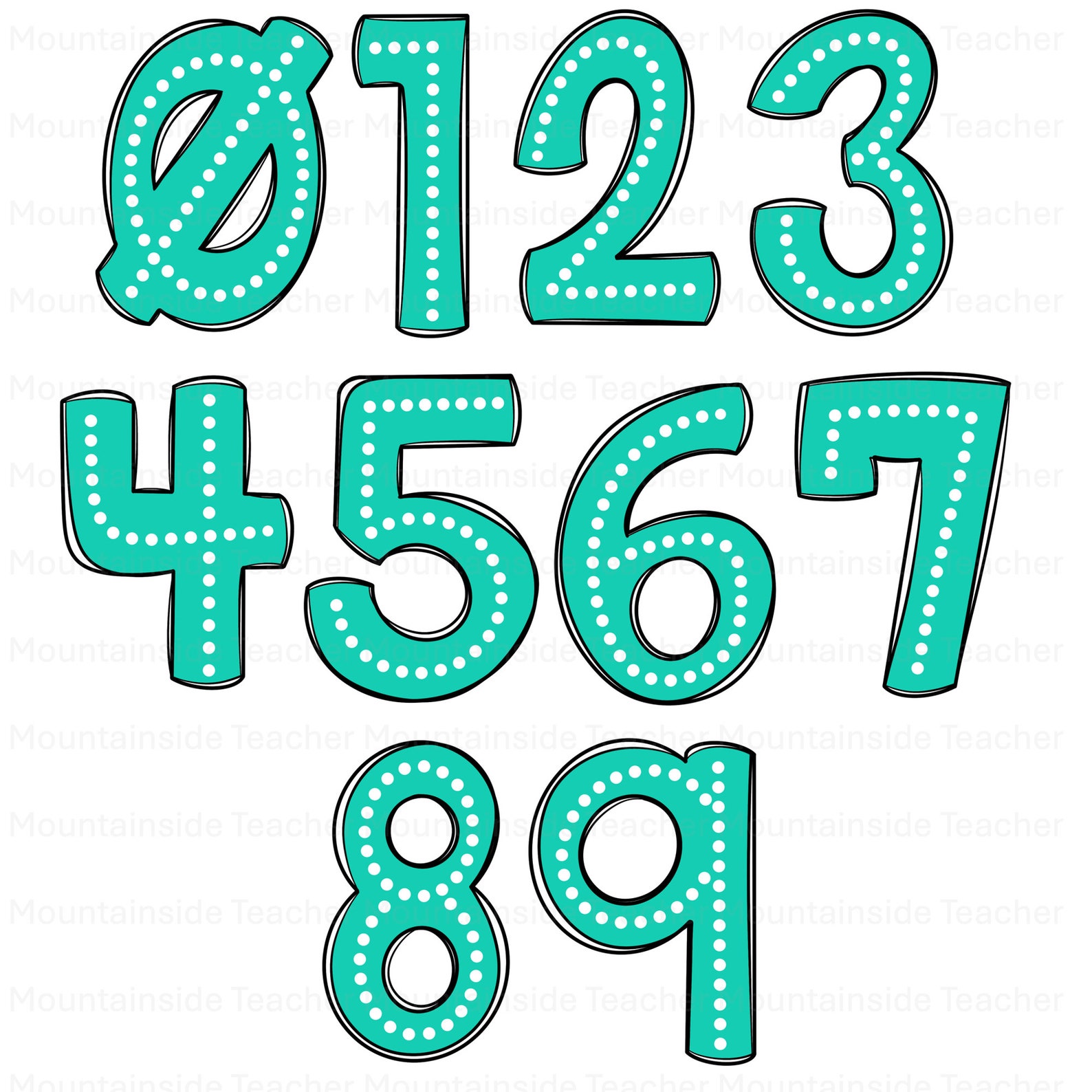 Dotted Doodle Alphabet PNG Bundle, 11 Bonus Frames (digital Download ...