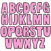 Scribble Letter Alphabets, Shades of Pink, Doodle Letters, Hand Drawn ...