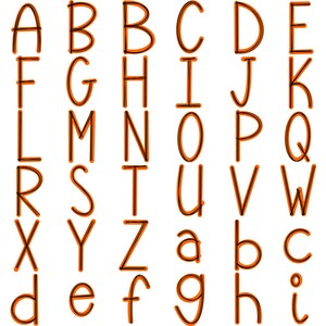 Scribble PNG Font Digital Download PNG Clipart Doodle Letters 12 ...