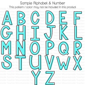 Off-centered Doodle Letters PNG Bundle Doodle Sublimation Alpha Set ...