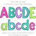Dotted Letters, Bright Doodle Alphabet, PNG Bundle, Doodle Sublimation ...