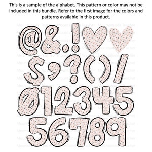 Christmas Doodle PNG Letters, Holiday Letters, Christmas Patterns, Clip ...